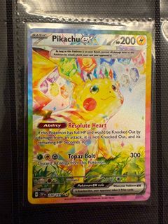 Pikachu EX SIR - 238/191 (SV: Surging Spark), Hobbies & Toys, Toys ...