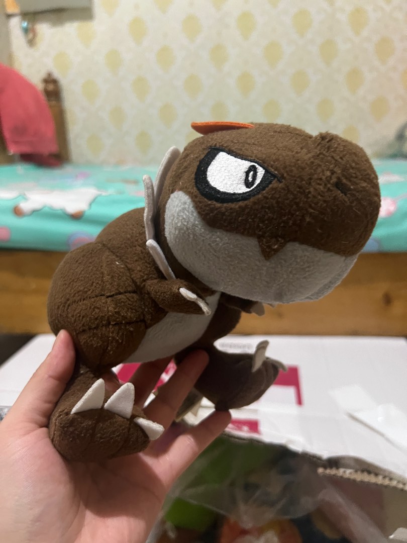 Pokemon Tyrunt Plush TOMY, Hobbies & Toys, Toys & Games on Carousell