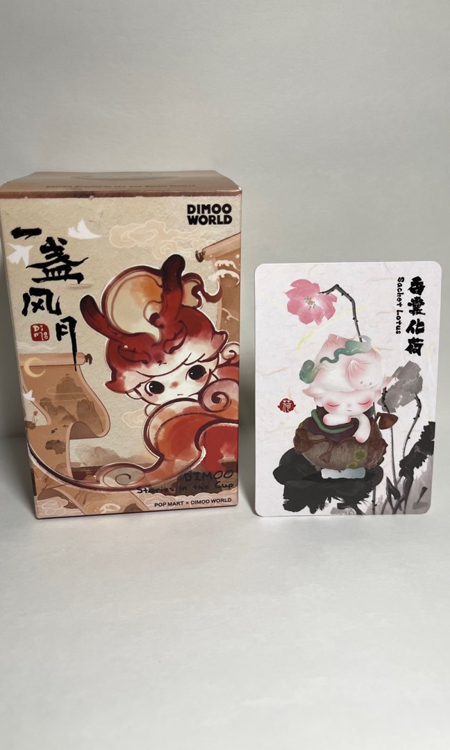 Pop Mart Dimoo Stories in the Cup - Sachet Lotus, Hobbies & Toys, Toys ...