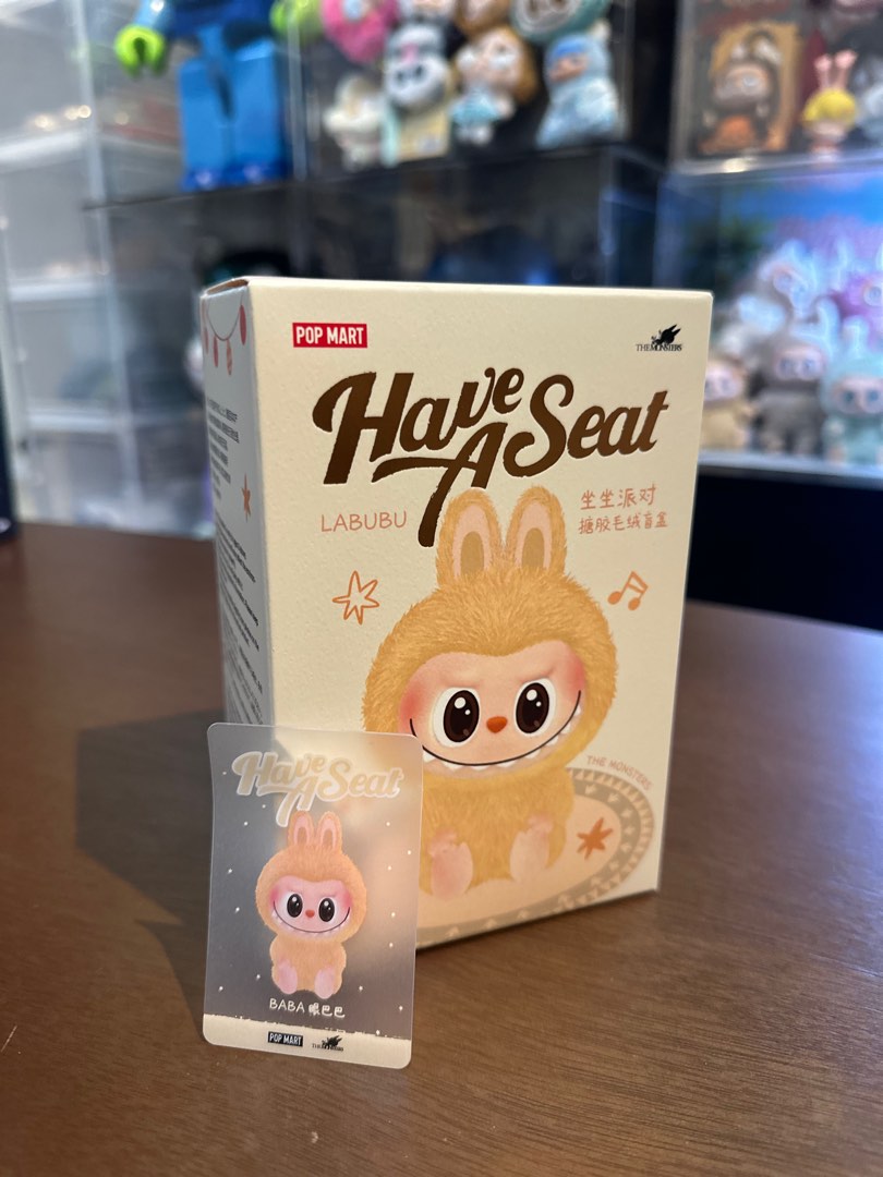 POPMART LABUBU V2 HAVE A SEAT - BABA, Hobbies & Toys, Collectibles ...