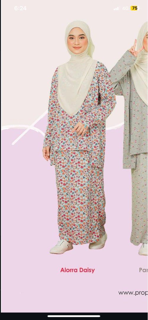 Proper Hijab Alina Set, Women's Fashion, Muslimah Fashion, Baju Kurung & sets on Carousell