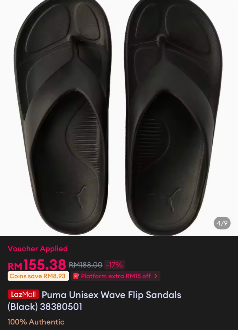 PUMA WAVE FLIP FLIP 8UK NEW, Men's Fashion, Footwear, Flipflops and ...