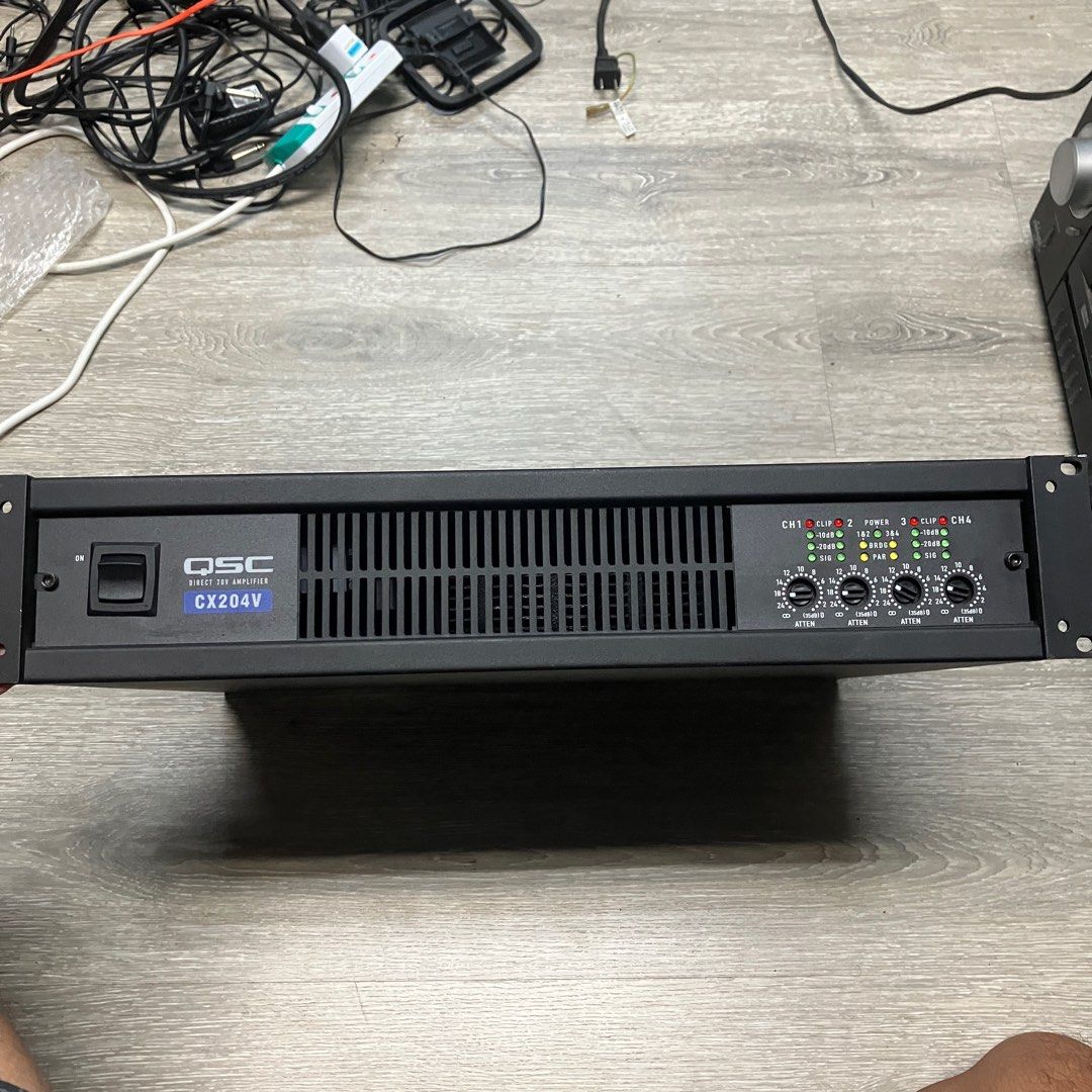 QSC CX204V CX Series 4-Channel 70V Power Amplifier, Audio, Soundbars ...