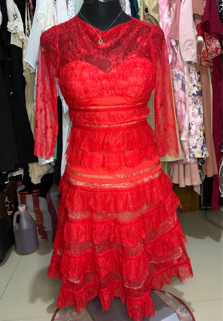 Rare Layered Vintage Dress, Women's Fashion, Dresses & Sets, Evening ...