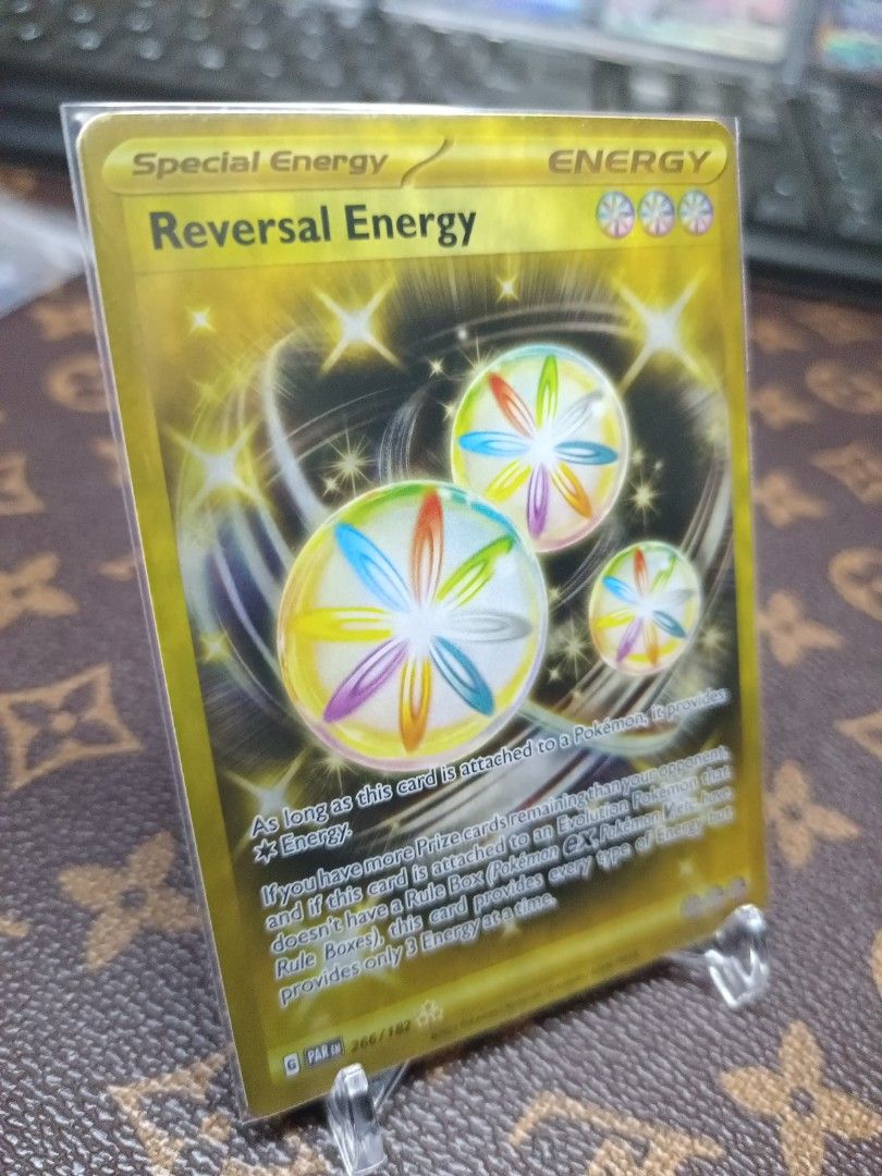 Reversal Energy - 266/182 Gold Hyper Rare SV04: Paradox Rift Pokemon ...