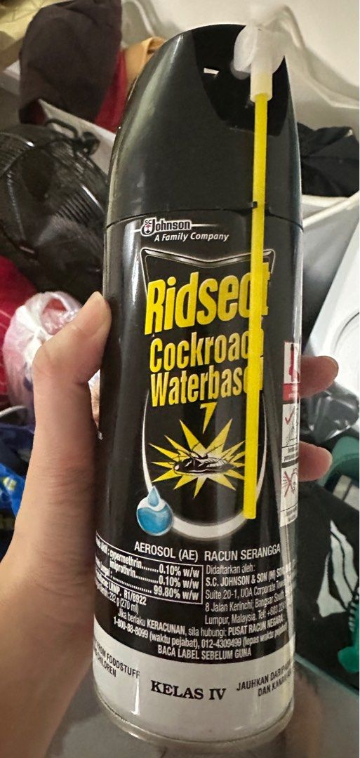 Ridsect Cockroach Waterbased Aerosol 270ml, Furniture & Home Living ...