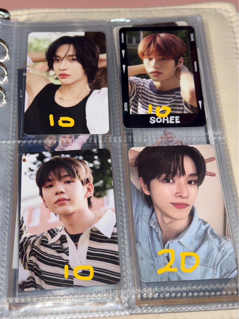 Riize pc wonbin sungchan sohee shotaro indoor outdoor trading card ...