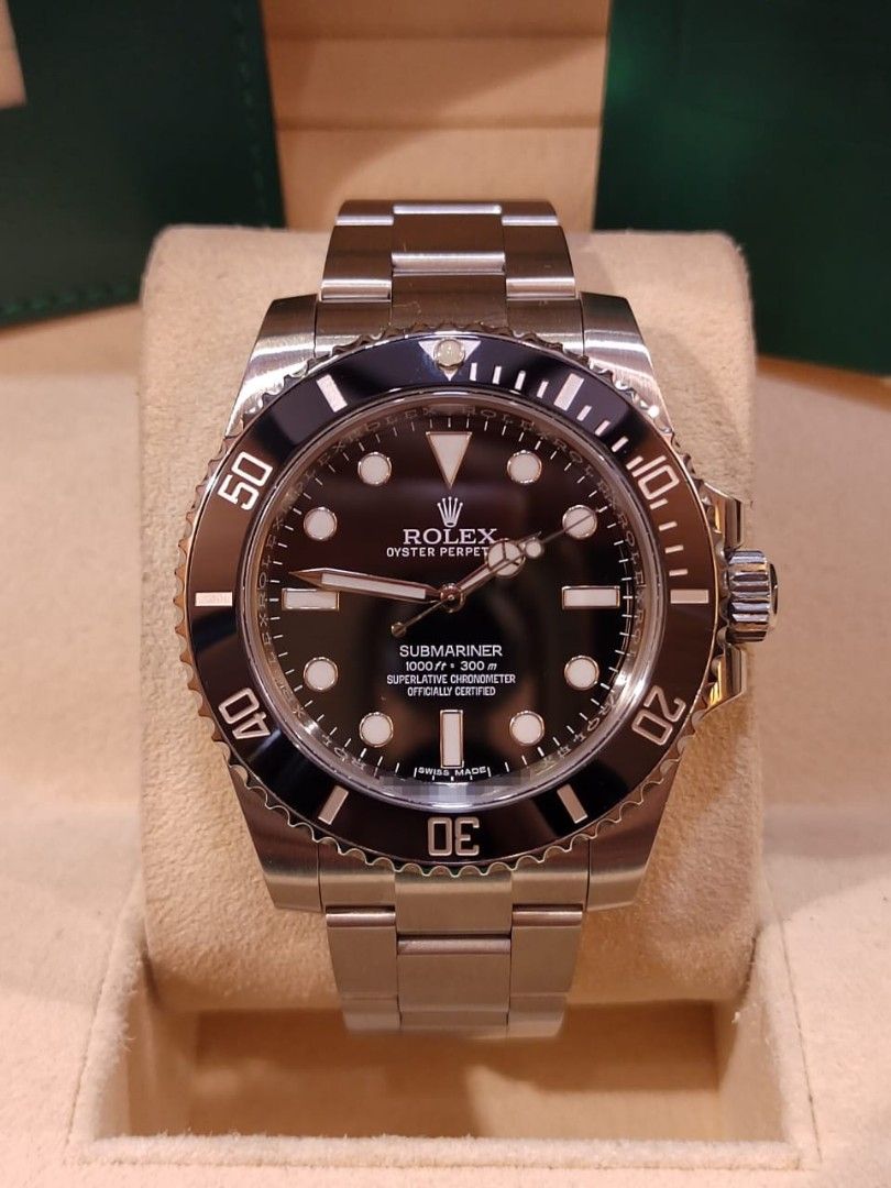 Rolex submariner 114060 Full Set, Luxury, Watches on Carousell