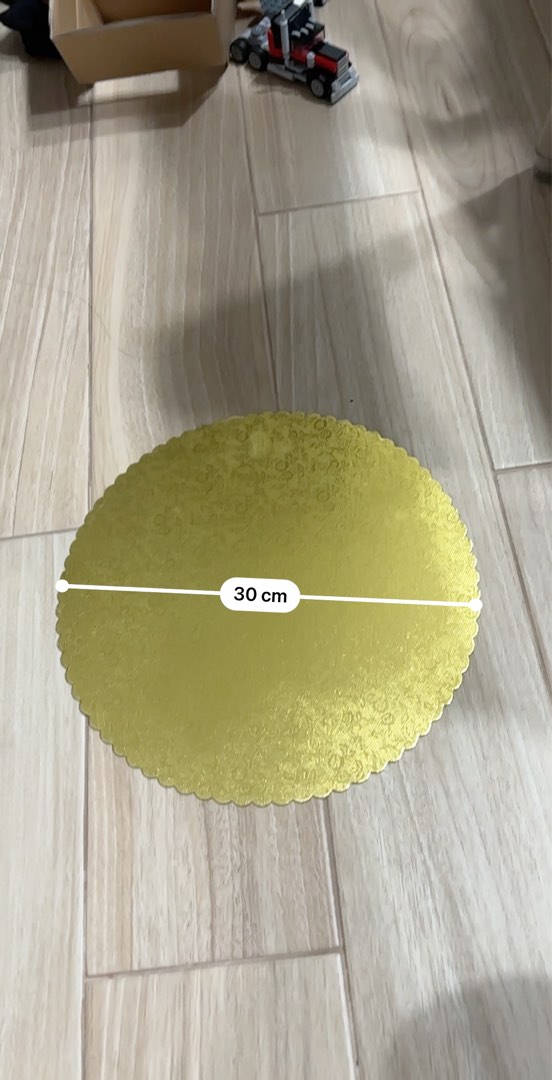Round cake base with floral patterns, Furniture & Home Living ...