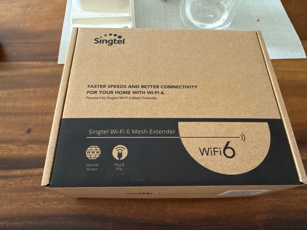 SingTel Wi-Fi 6 mesh extender, Computers & Tech, Parts & Accessories ...
