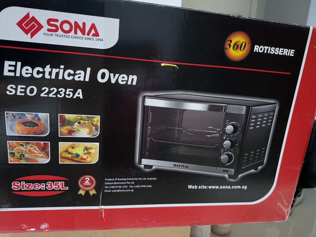 SONA ELECTRICAL OVEN 35L, TV & Home Appliances, Kitchen Appliances, Ovens & Toasters on Carousell