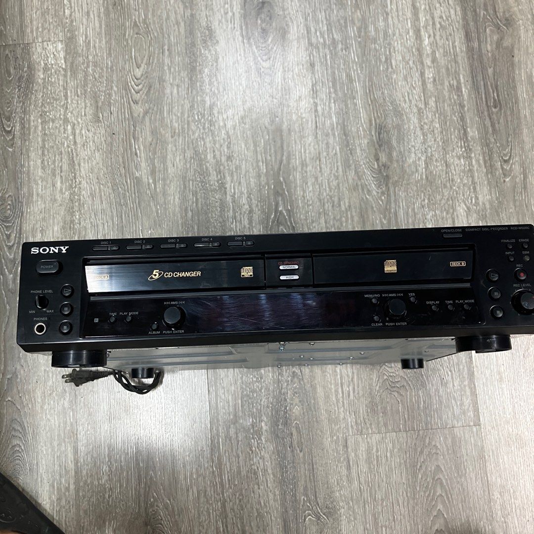 Sony RCD-W500C Compact Disc Recorder Vintage CD Player, Hobbies & Toys ...