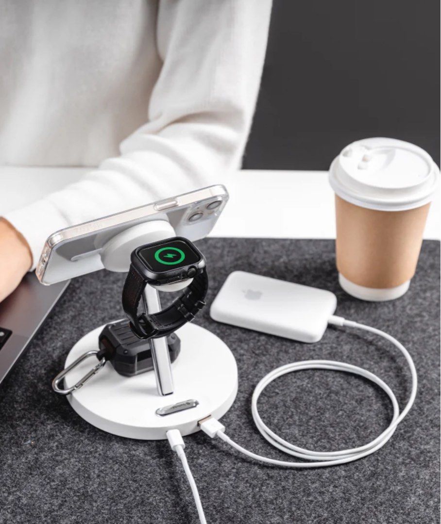 SwitchEasy MagPower 4-in-1 Magnetic Wireless Charging Stand, Mobile ...