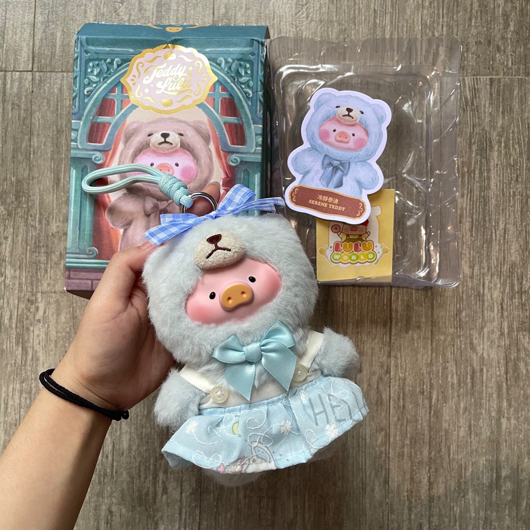 teddy lulu toyzero serene blue ORIGINAL AUTHENTIC plush keychain, Toys ...