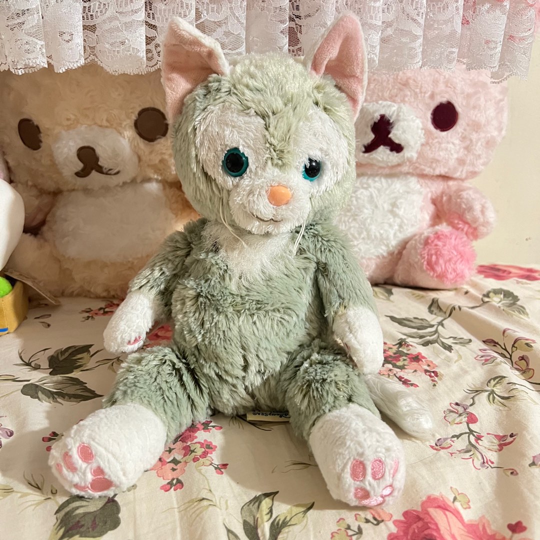 Tokyo Disney Sea Gelatoni Gelato Duffy and Friends Green Cat Stufftoy ...