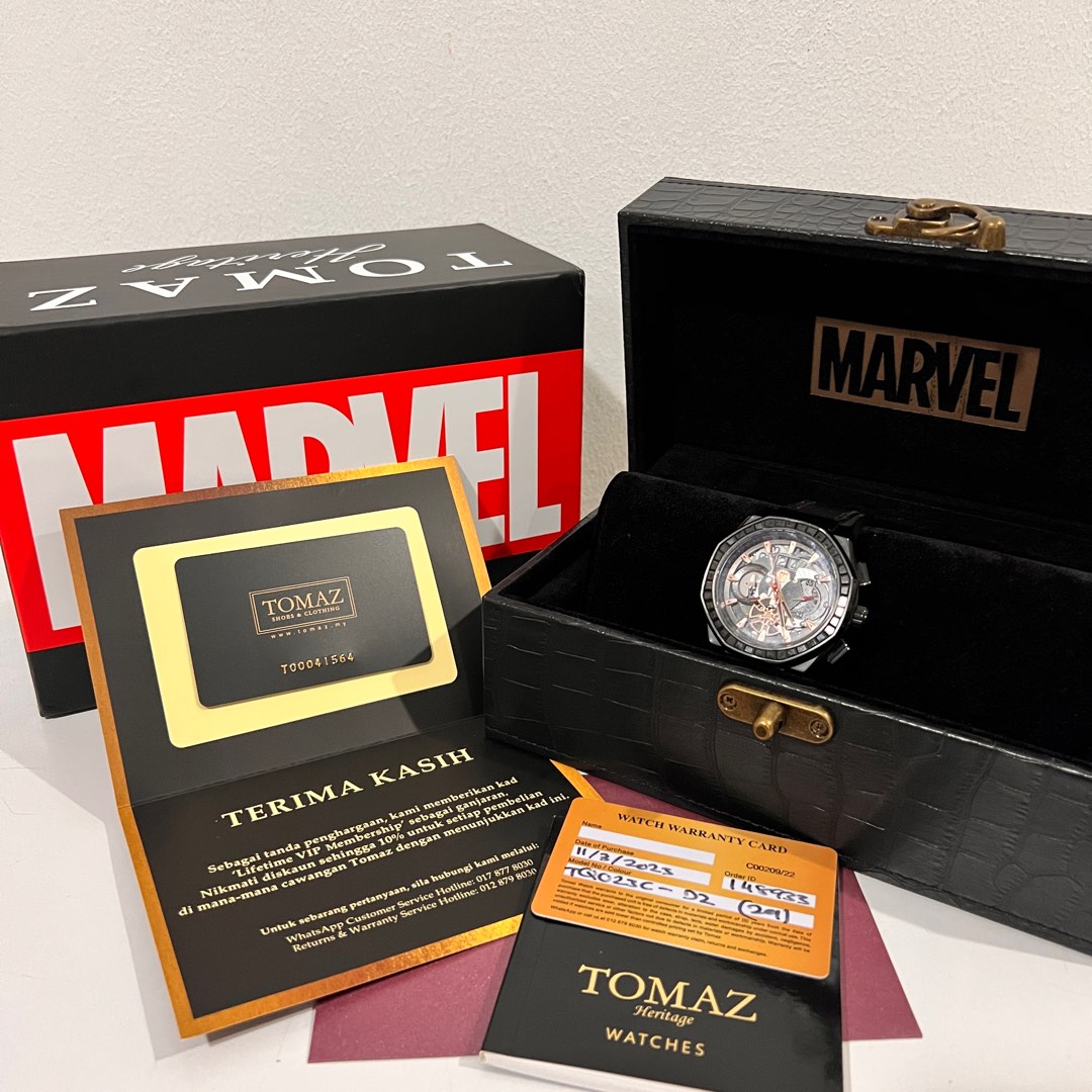 Tomaz Iron Man Black Crystal Limited Edition, Men's Fashion, Watches ...