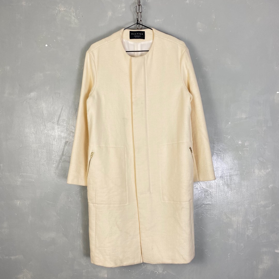 Tomorrowland Macphee Collarless Wool Coat, Women's Fashion, Coats, Jackets and Outerwear on ...