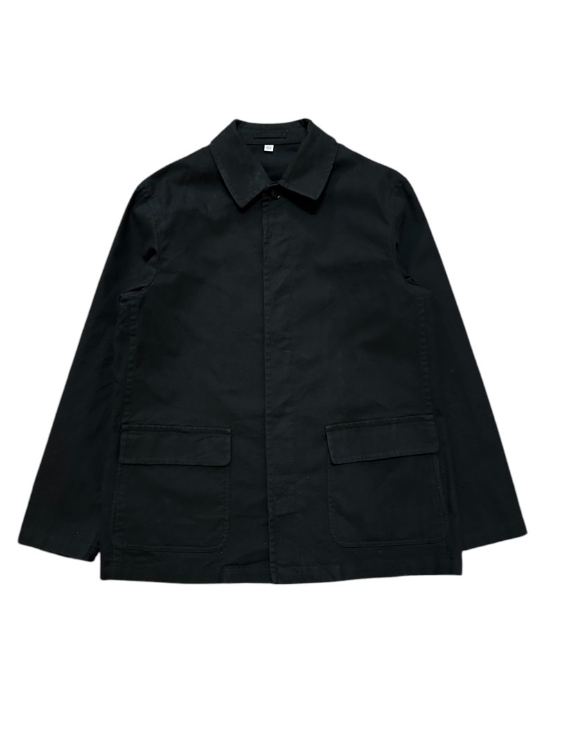 uniqlo black worker jacket, Men's Fashion, Coats, Jackets and Outerwear ...