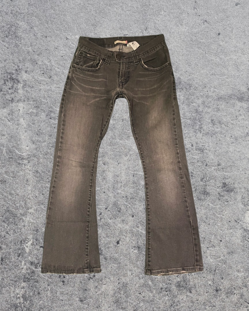 VINTAGE LEVI'S 542 LOW-FLARE PUNK BLACK WASHED JEANS, Women's Fashion ...