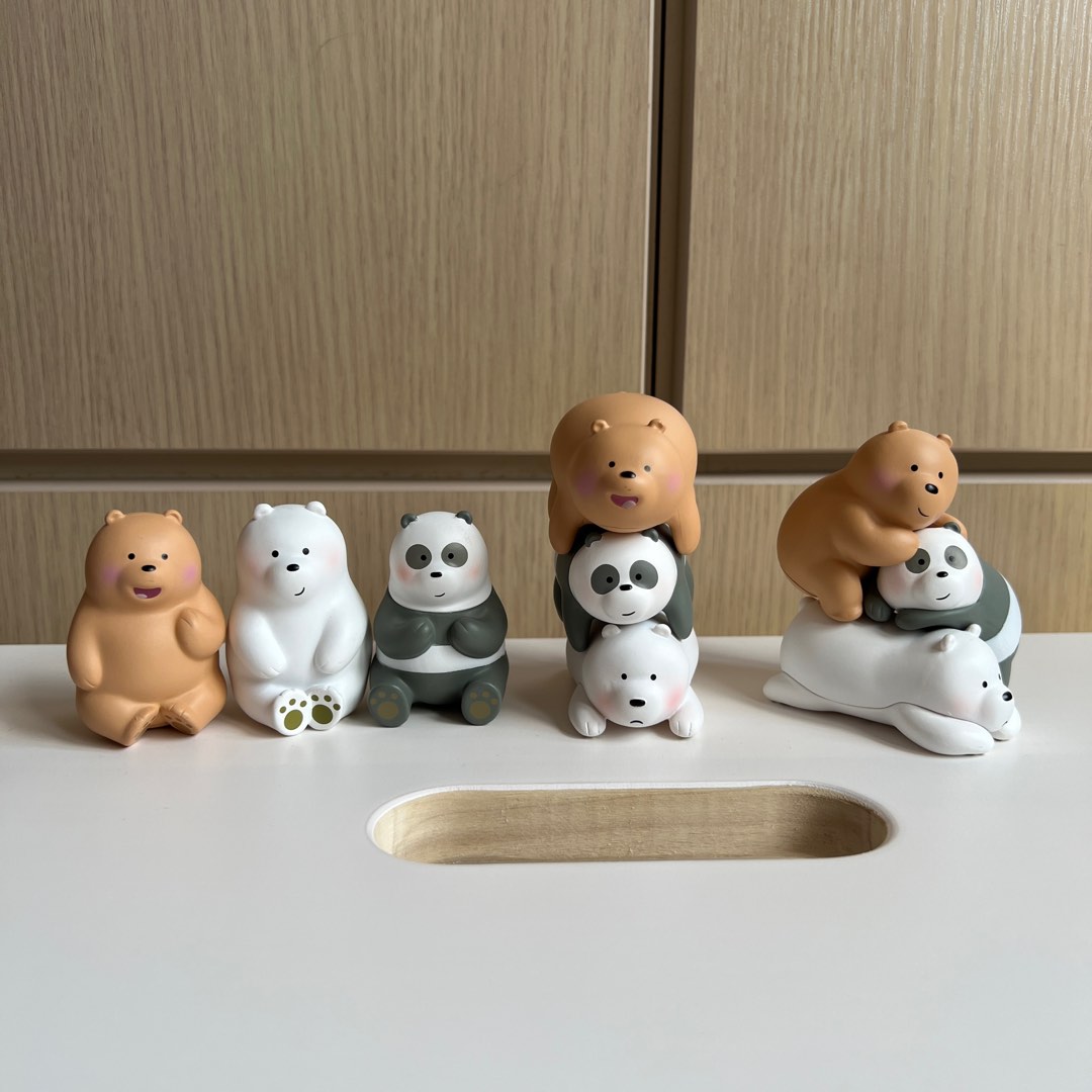 We Bare Bears Stacking Figurine Collection -Miniso, Hobbies & Toys ...