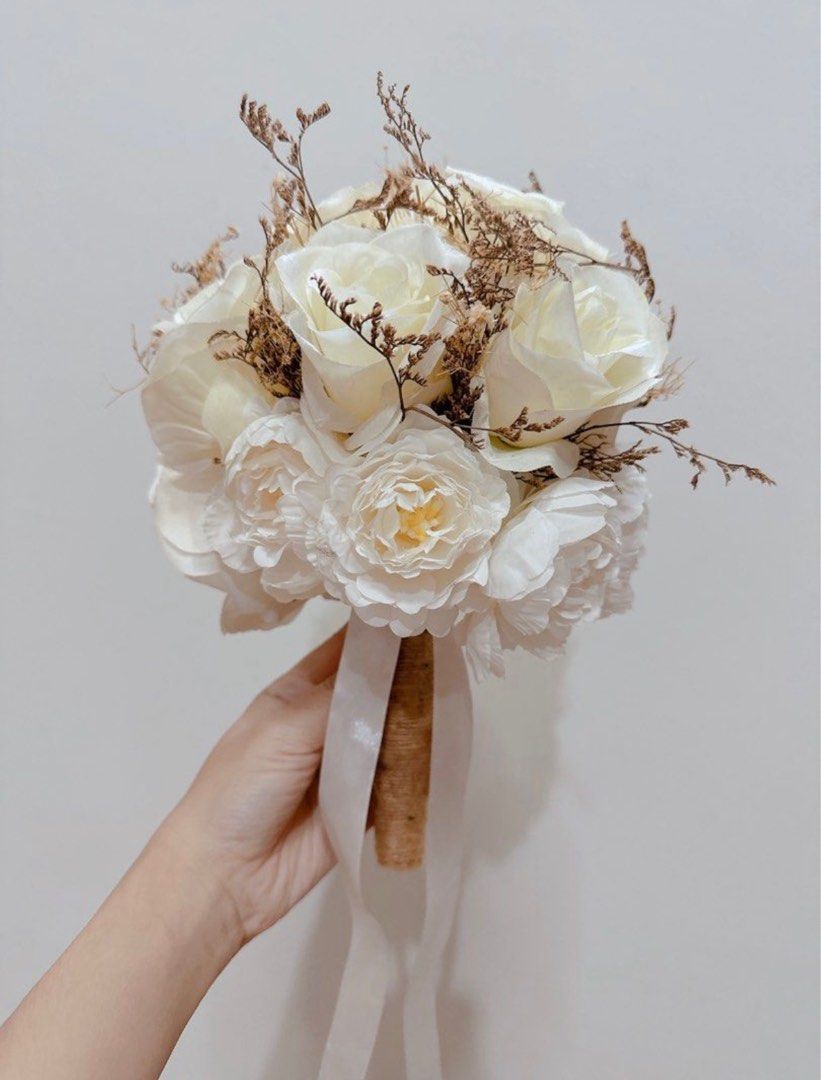 Wedding Nikah Flower Bunga Tangan Kahwin Aesthetic Basic Simple Dry ...