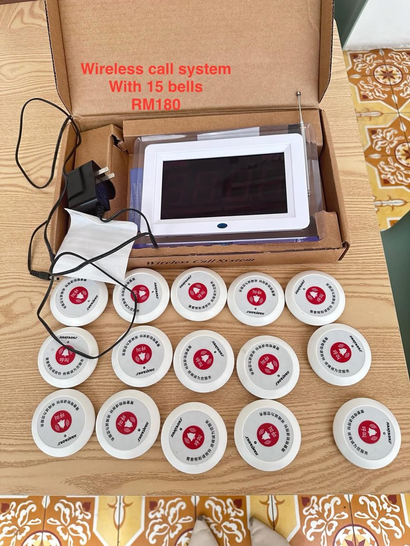 Wireless call system with 15 Bells, Everything Else, Others on Carousell