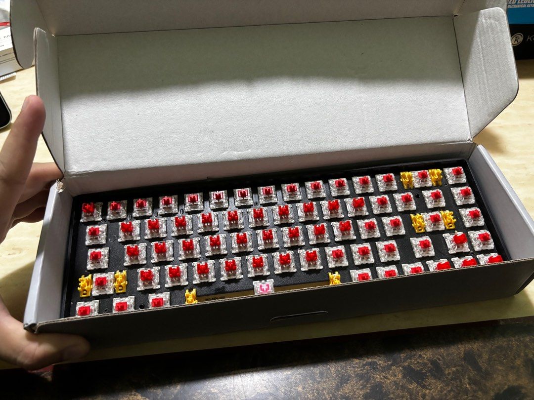 ZIYOULANG K68 2.4G/BT5.0 Wireless Gaming Mechanical Keyboard 68 Keys ...