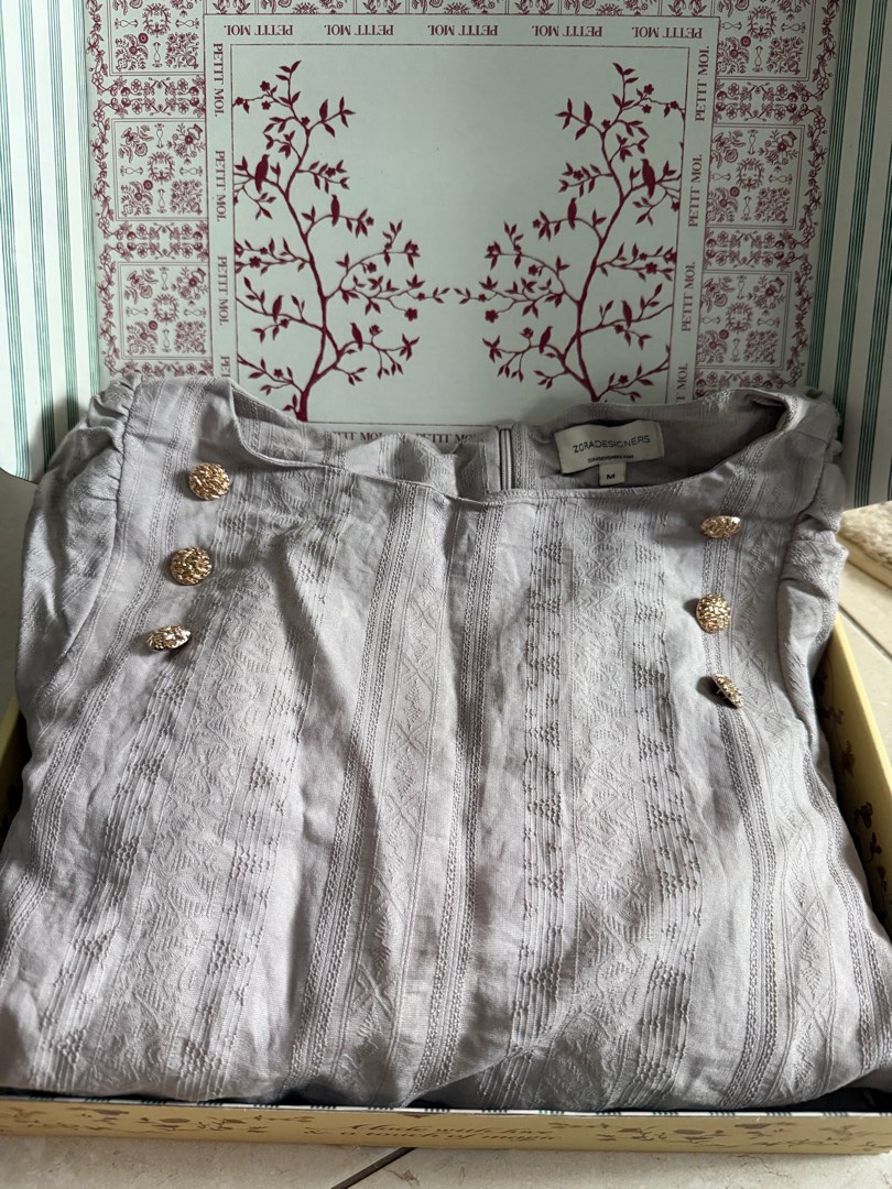 Zora Designers THE ESTELLE KURUNG IN PEBBLE, Women's Fashion, Dresses ...