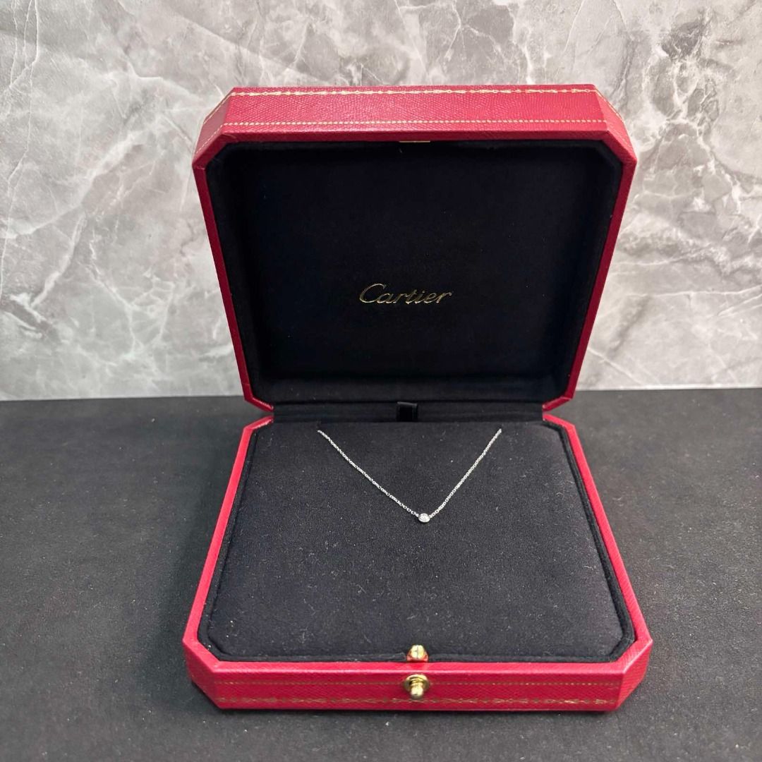 247007678 METAL CARTIER K18 / 750 D'AMOUR DIAMOND NECKLACE, Women's ...