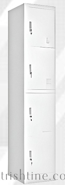 4STL 4-Door Tower Locker Double Lock Label box and air vent on door ...