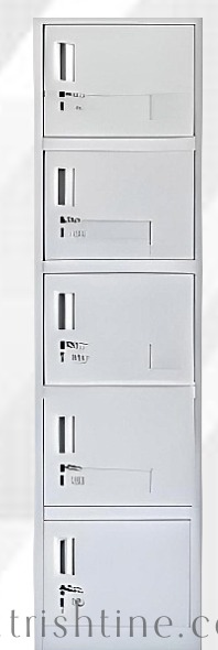 5STL 5-Door Tower Locker STEEL LOCKER, EMPLOYEE LOCKERS, Storage ...