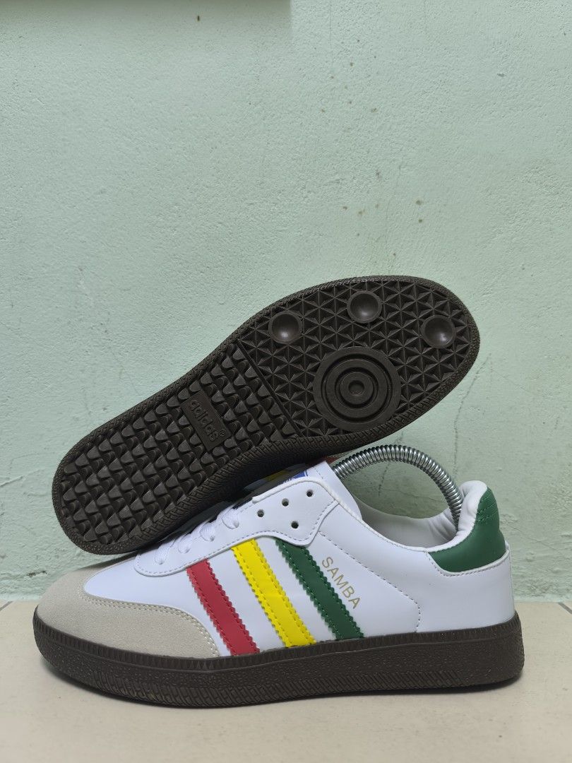 Adidas Samba Rasta White, Men's Fashion, Footwear, Sneakers on Carousell