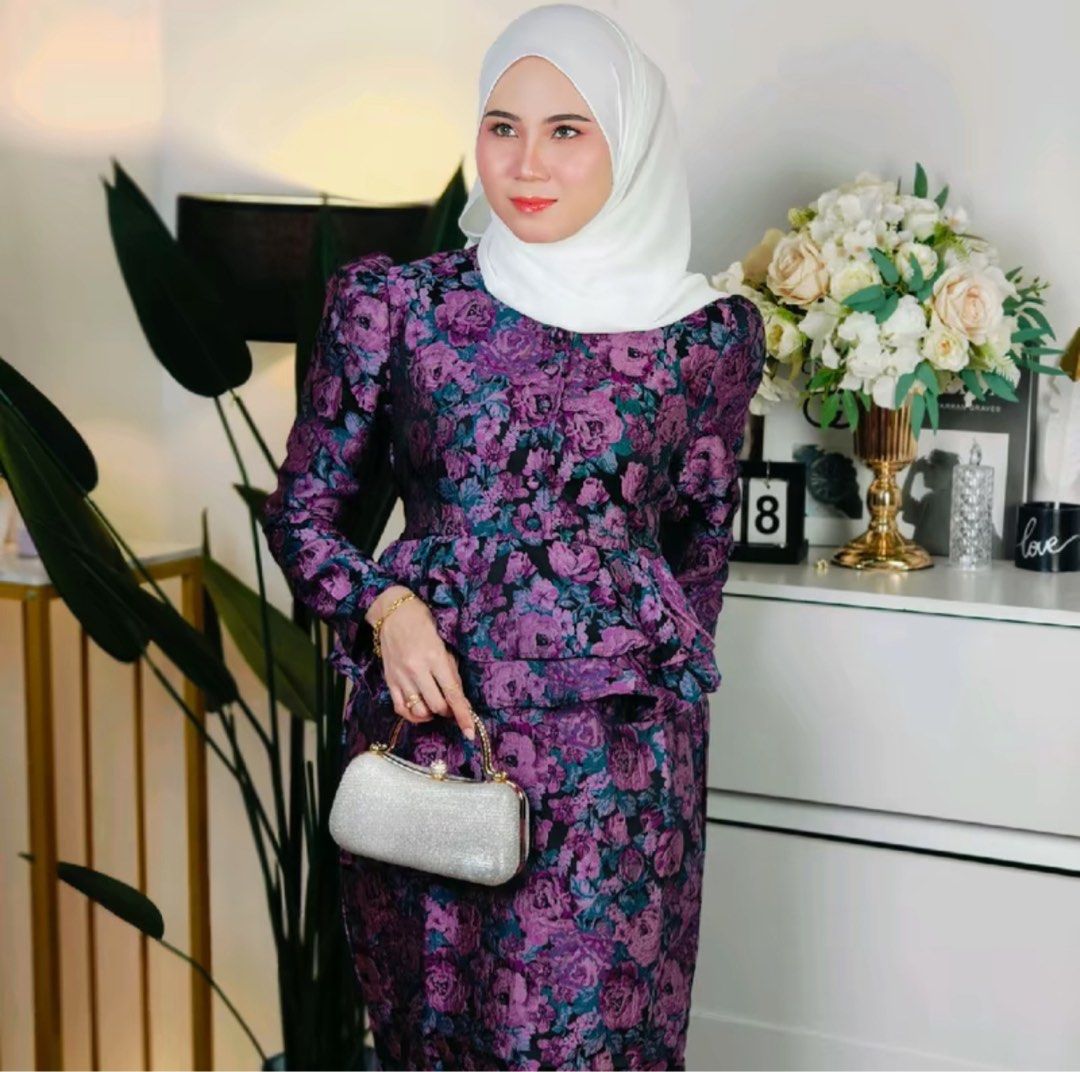 Ainahariz, leeyanarahman, baju kurung, moden, raya 2025, plus size ...