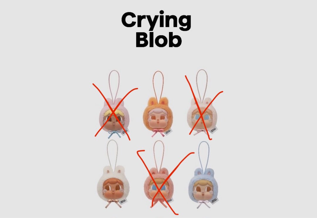 Authentic Crybaby CryBunny Crying Blob, Hobbies & Toys, Toys & Games on ...