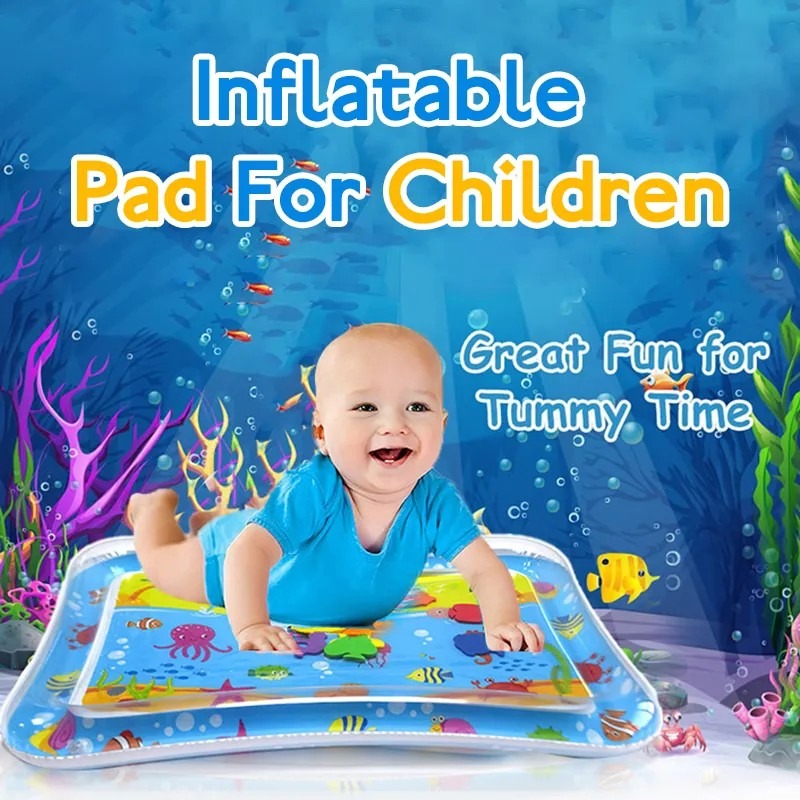 Baby Kids water play mat Inflatable Infant Tummy Time Playmat Toddler ...