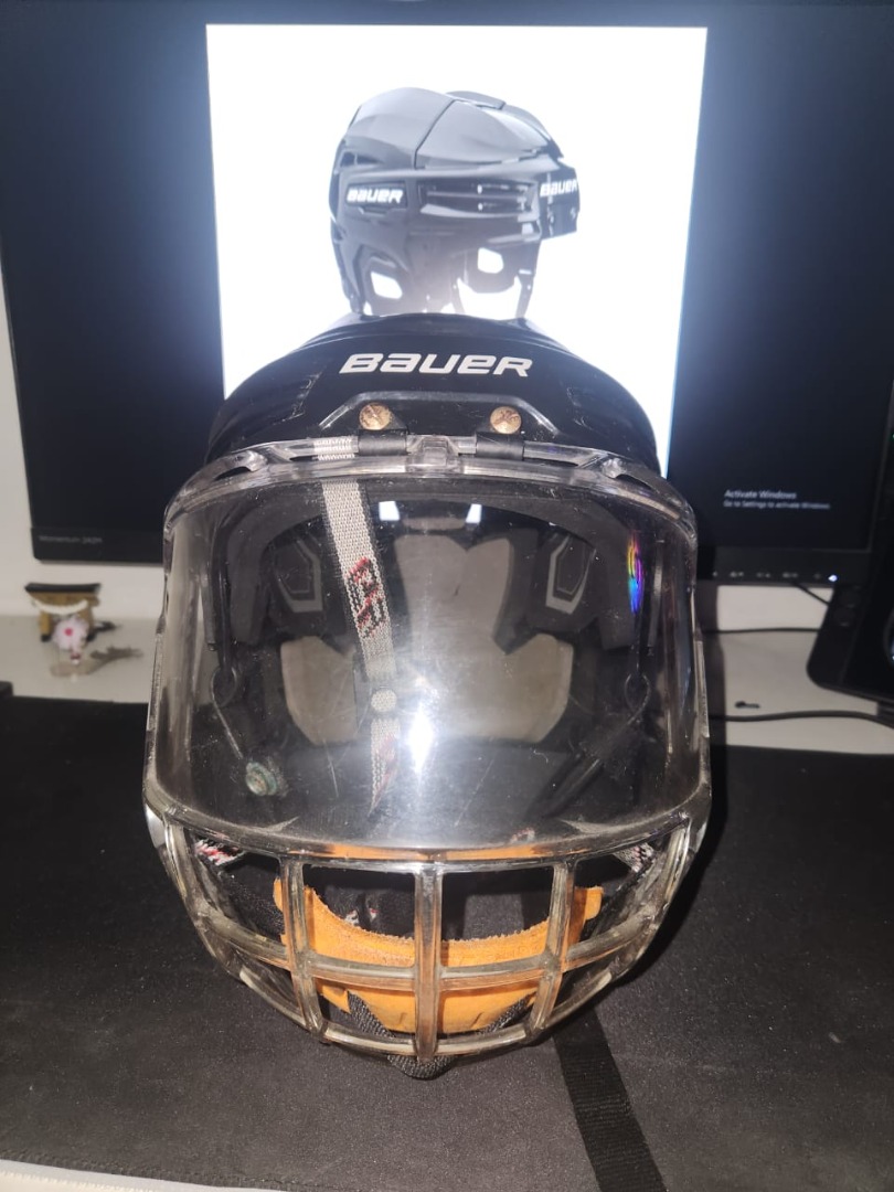 Bauer IMS 5.0 L with Full Shield (negotiable), Sports Equipment, Other ...
