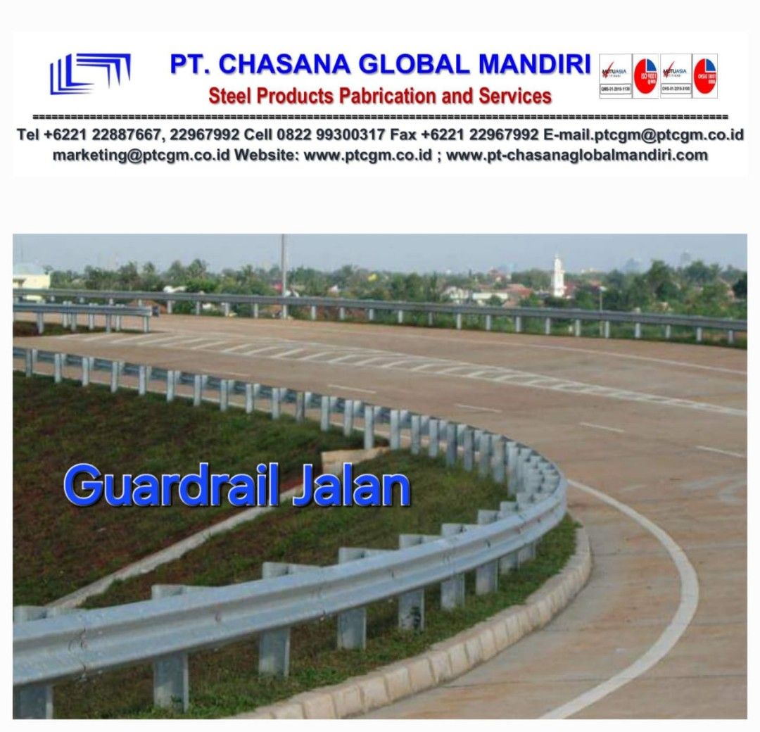 Besi Guardrail Pagar Pengaman Jalan type B Sni Aashto tebal 4,5mm ...