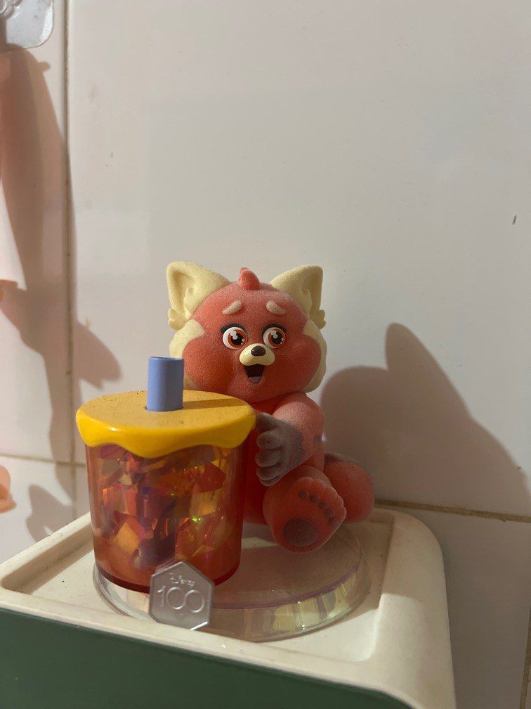 BlindBox Miniso Figure Disney 100 Happy Hug Storage Jar Red Panda, Toys ...