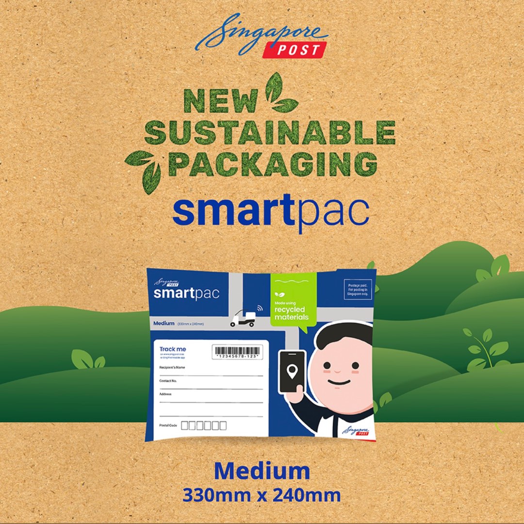 BN SingPost Smartpac Postage-paid Packaging Envelope Tracking ...