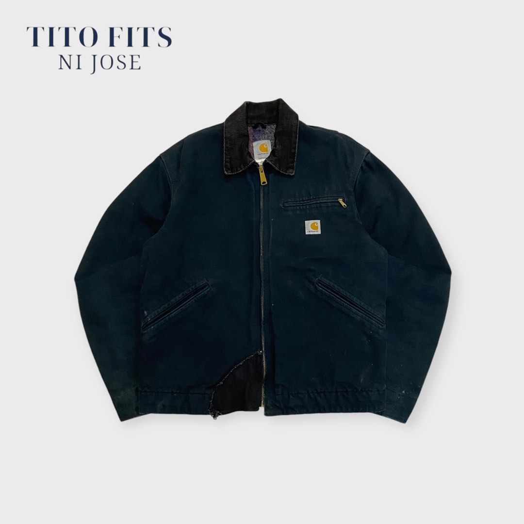 Carhartt Detroit J01 BLK, Men's Fashion, Coats, Jackets and Outerwear ...
