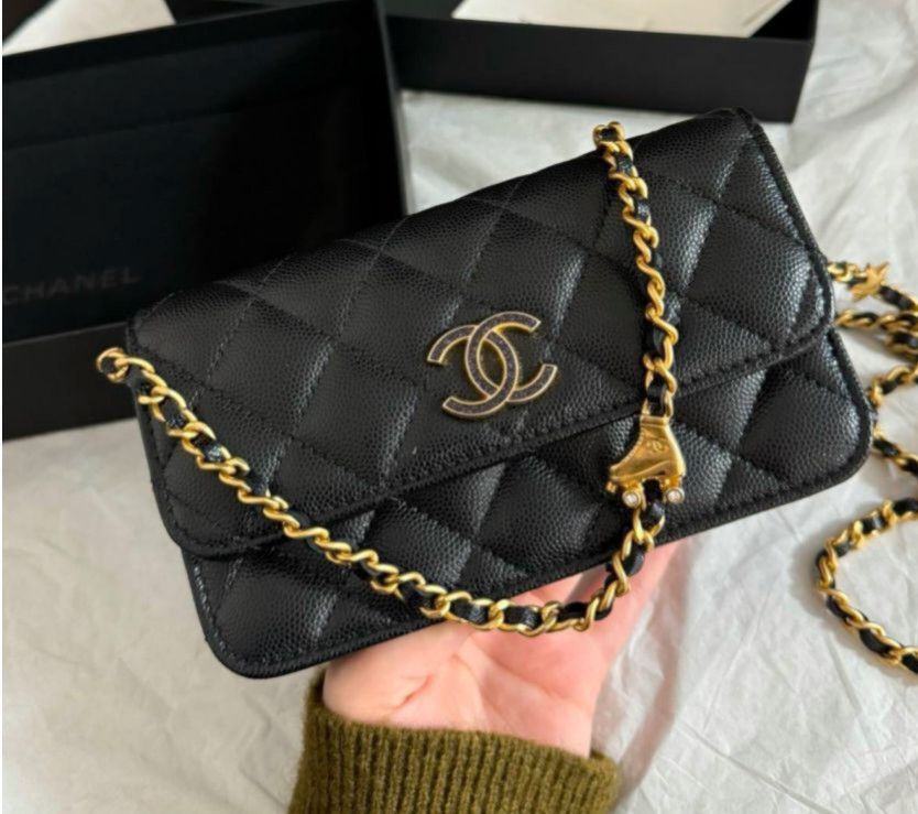 Chanel 24c Mini Woc Caviar GHW, Luxury, Bags & Wallets on Carousell