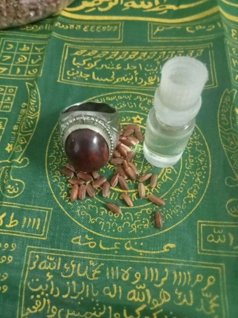 cincin badar besi merah + minyak sumpah besi/booster (pengisian khodam ...