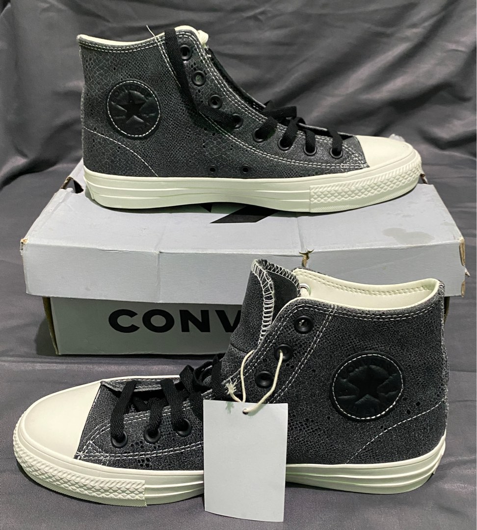 CONVERSE CONS CHUCK TAYLOR ALL STAR PRO SNAKE SUEDE HI SHOES, Men's ...