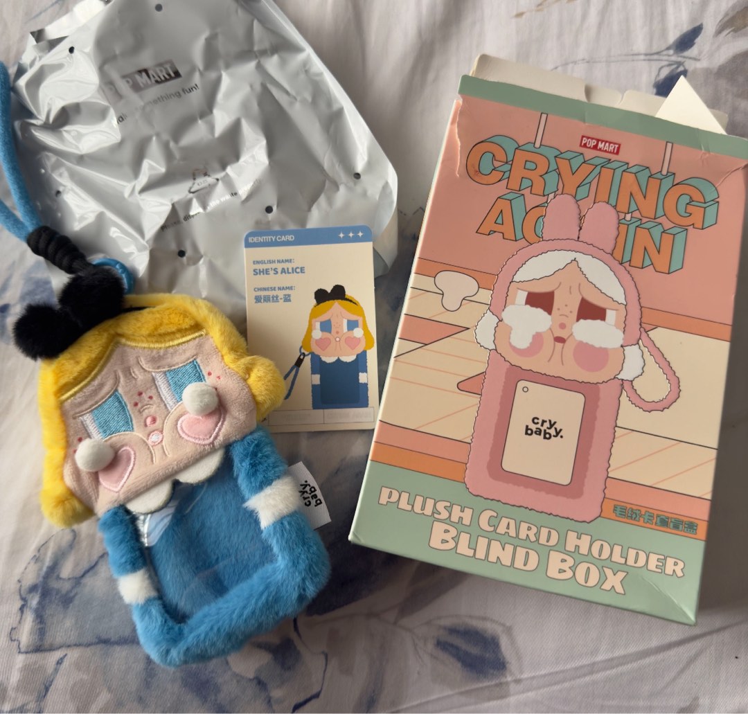 Cry baby crying again plush Alice cardholder, Toys & Collectibles ...