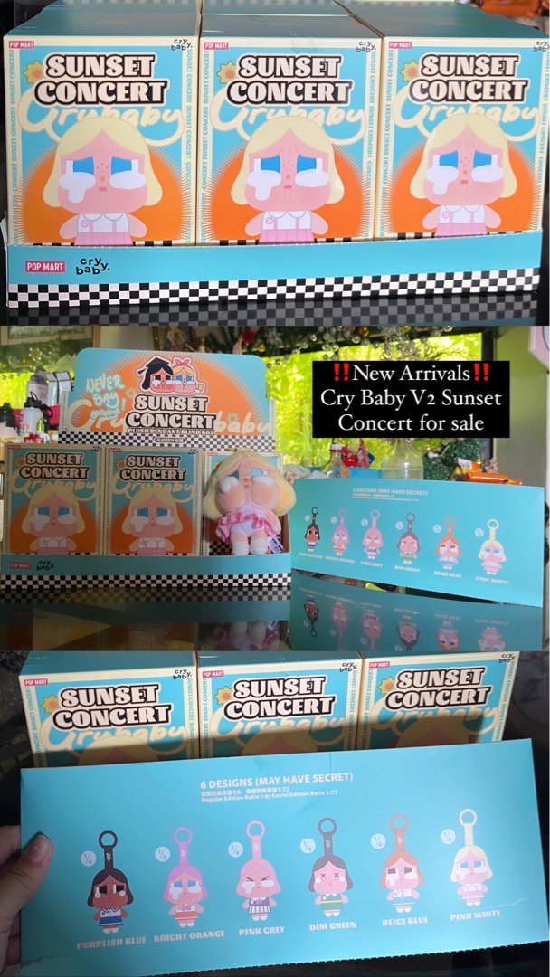 Cry Baby V2 Sunset Concert, Hobbies & Toys, Toys & Games on Carousell