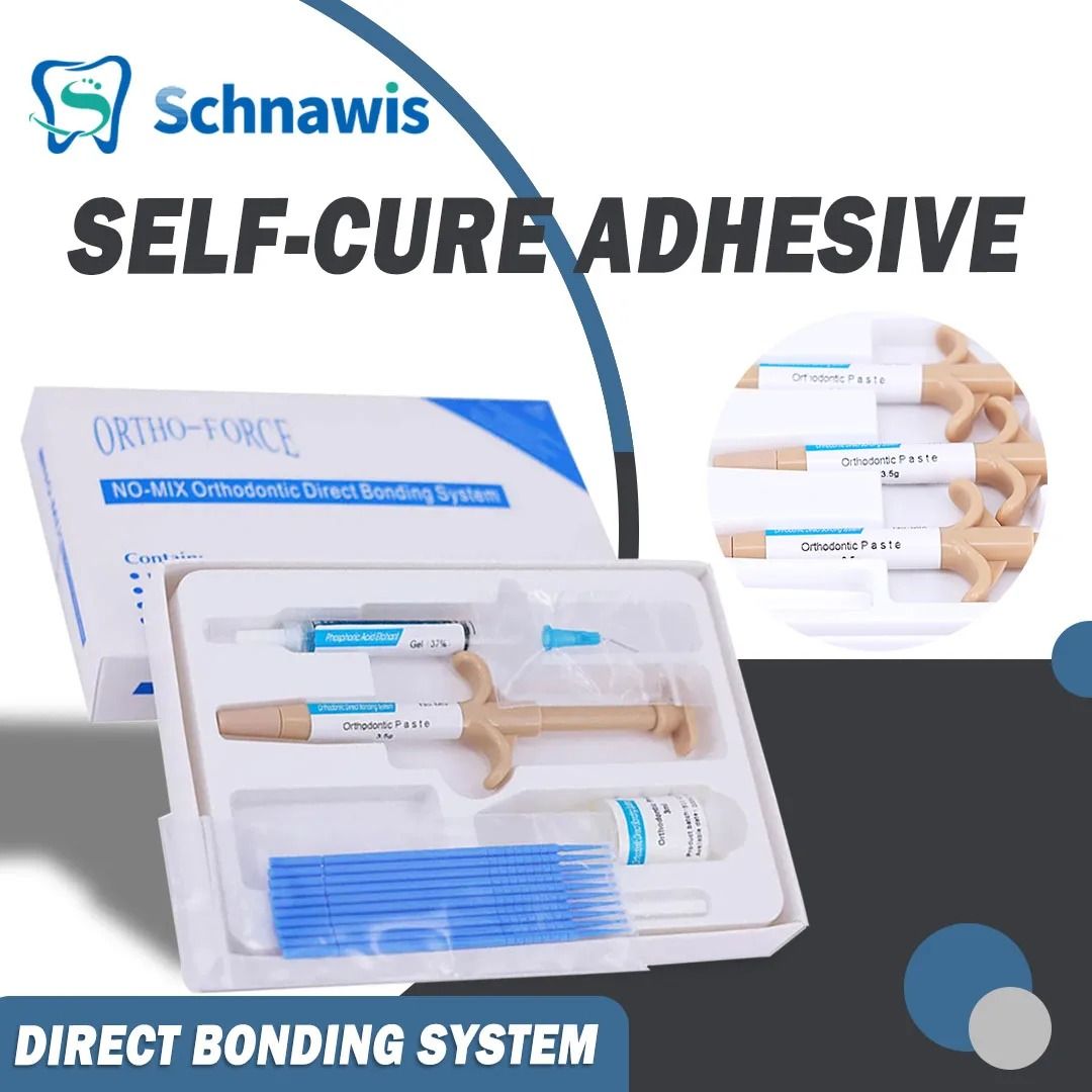 Dental Orthodontic Self-cure Adhesive Full Kit Adhesive Bondable Glue ...