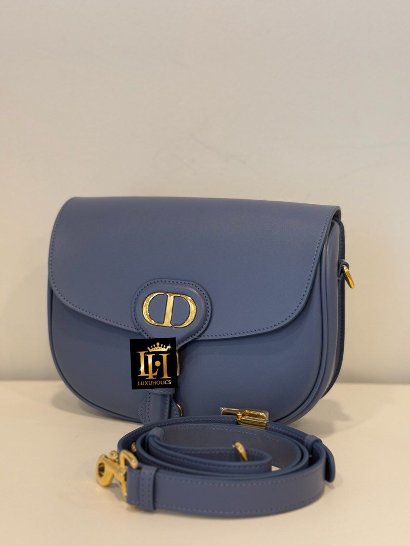 Dior Bobby Medium Blue, Luxury, Bags & Wallets on Carousell