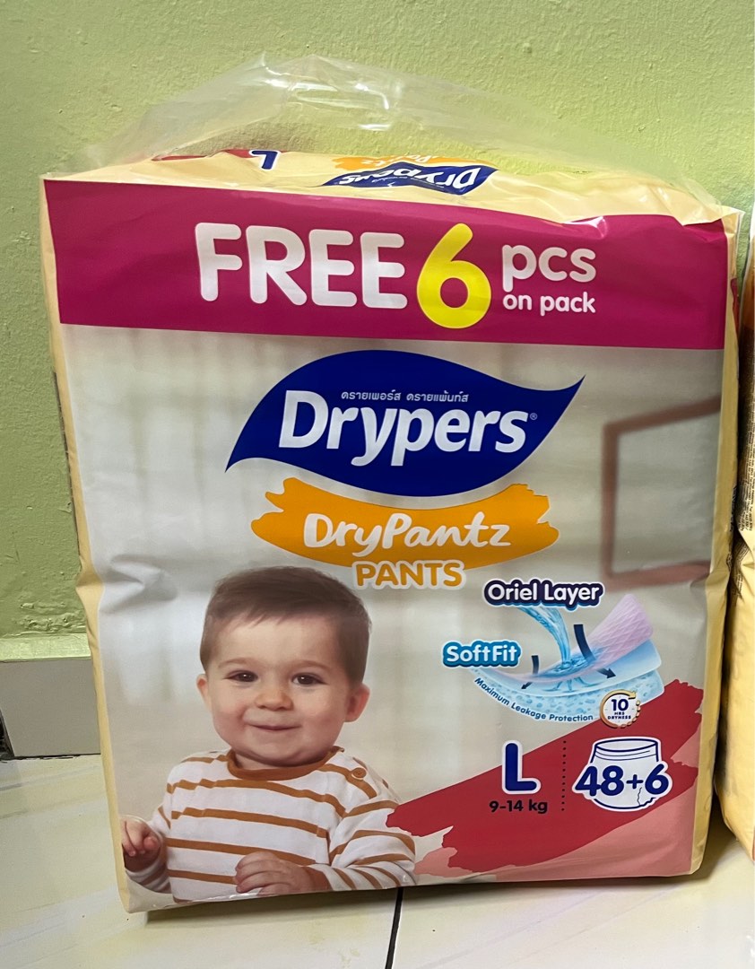 Drypers Drypantz saiz L, Babies & Kids, Bathing & Changing, Diapers ...