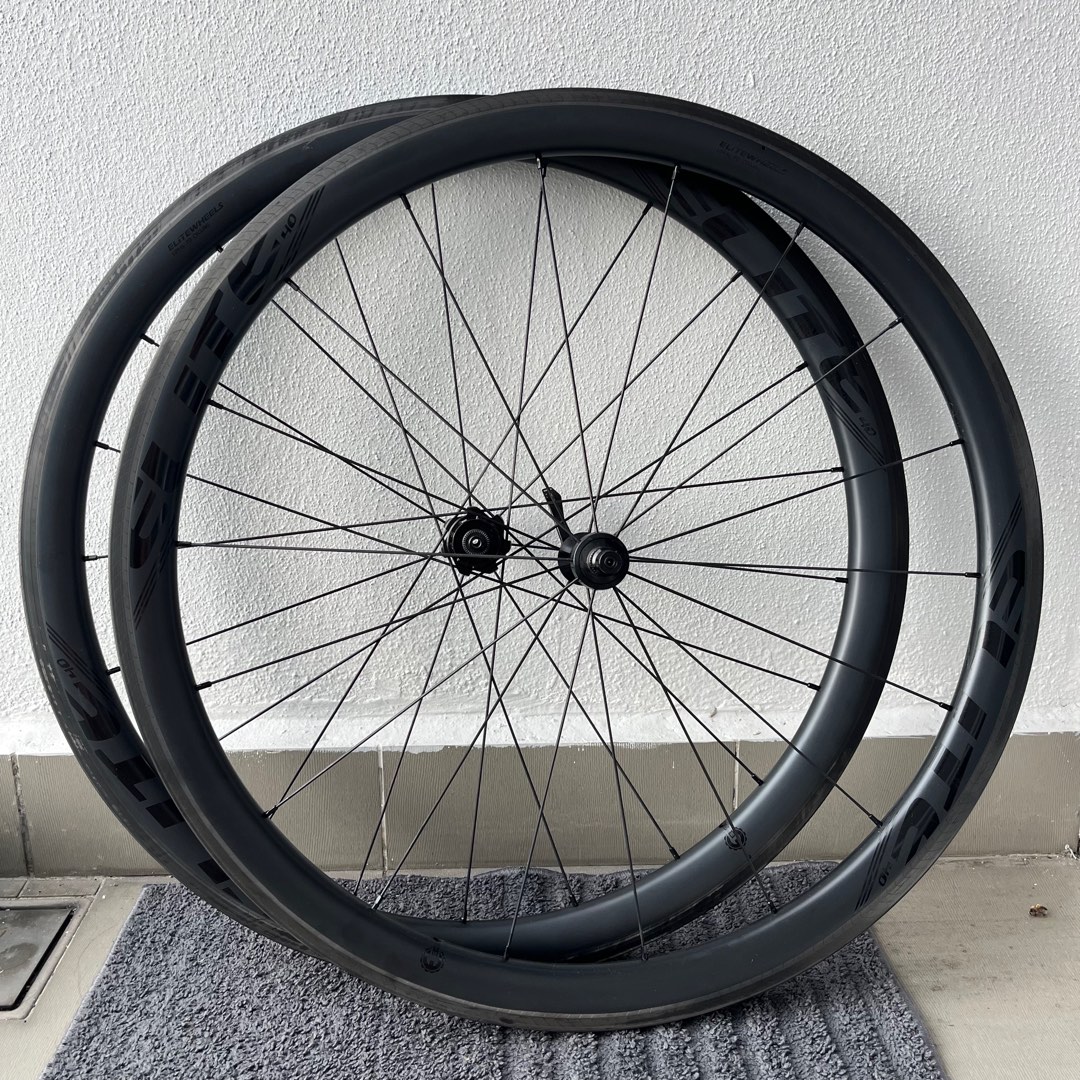 Elitewheels EDGE 40mm carbon rim wheelset, Sports Equipment, Bicycles ...