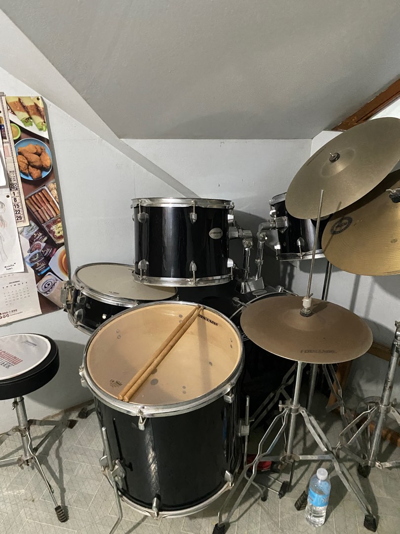Fernando 5-Piece Complete Drum Kit with Cymbals Stands and Accessories ...